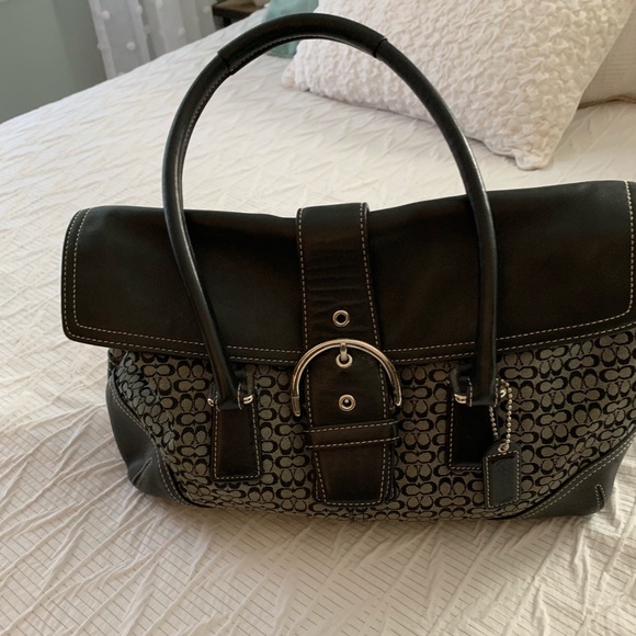 Coach | Bags | Authentic Black And Gray Coach Bag | Poshmark